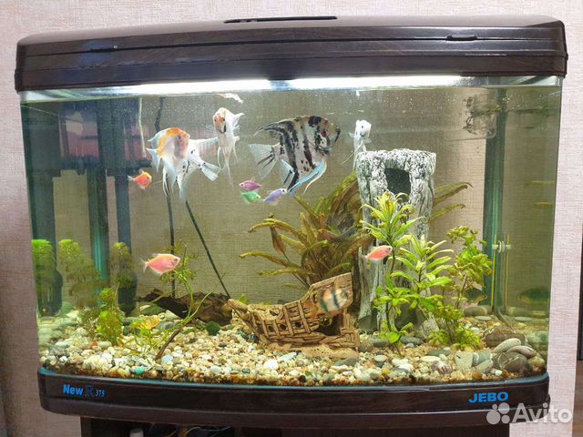 Аквариум с тумбой jebo R375KG
