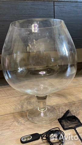Аквариум рюмка - бокал (40см) + подарки