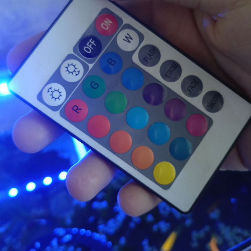Аквариумная лампа с RGB подстветкой и ду