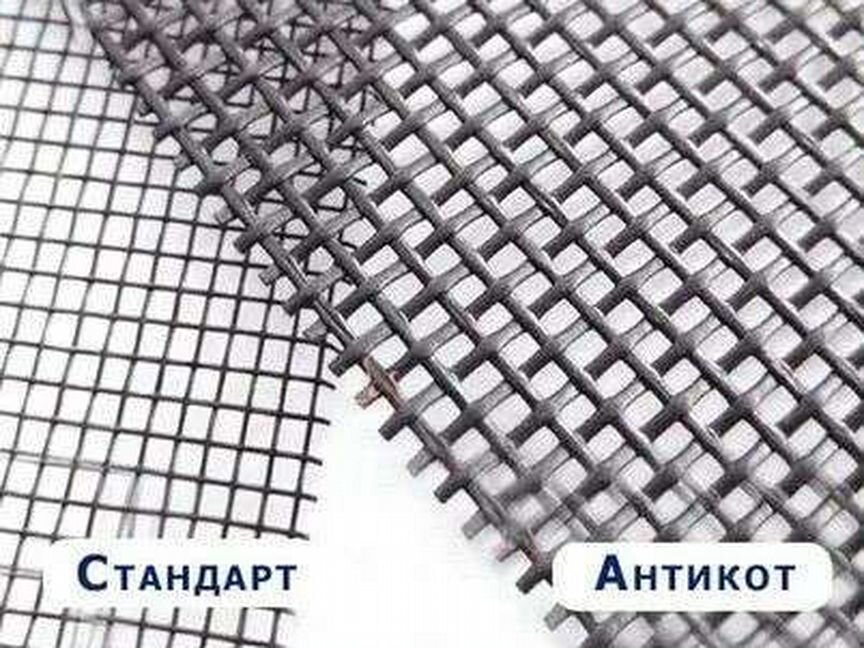 Москитная сетка с полотном антикошка