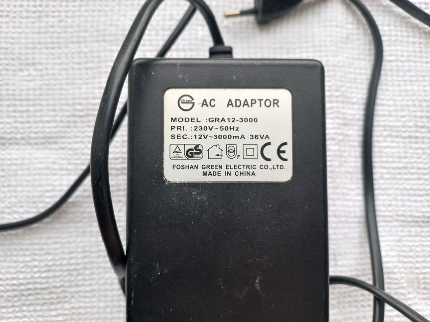 Блок питания адаптер для подсвет.аквариума 12V 36W