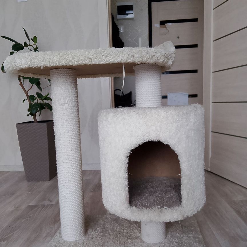 Когтеточка домик для кошки бу