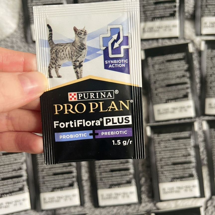Forti Flora Pro Plan Plus для кошек, форти флора
