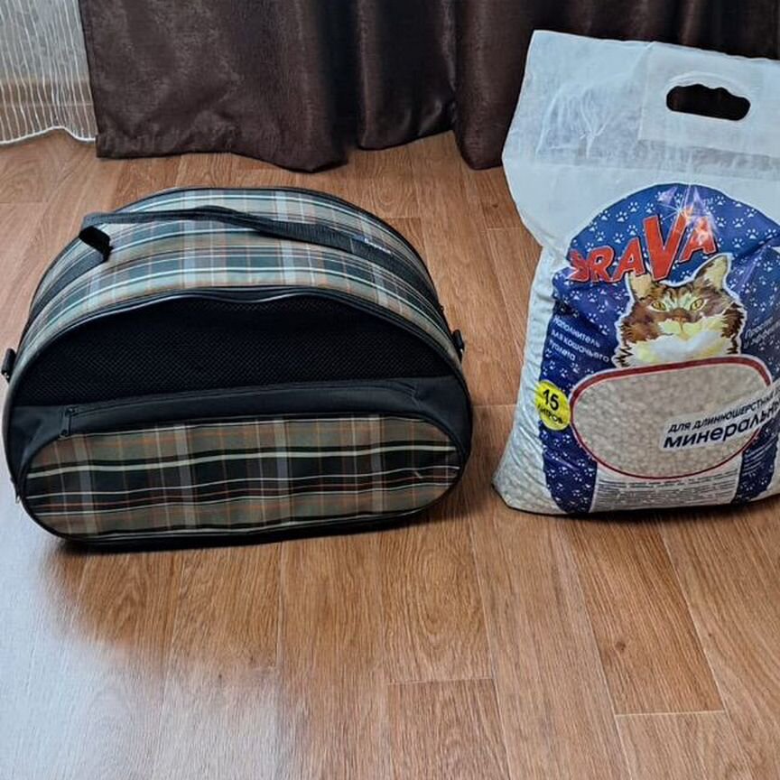 Сумка переноска для кошек и кошачий напонитель