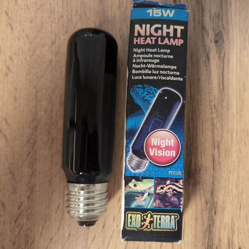 Лампа греющая ночного света для террариума 15Вт