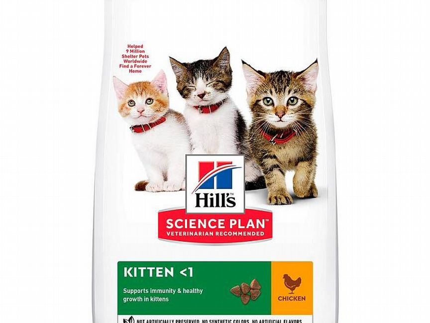 Hill's Kitten with Chicken сухой корм для котят