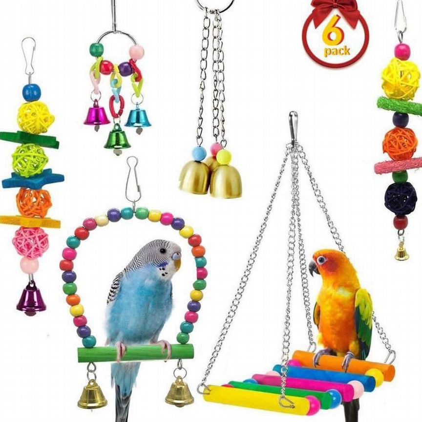 Игрушки для птиц в клетку