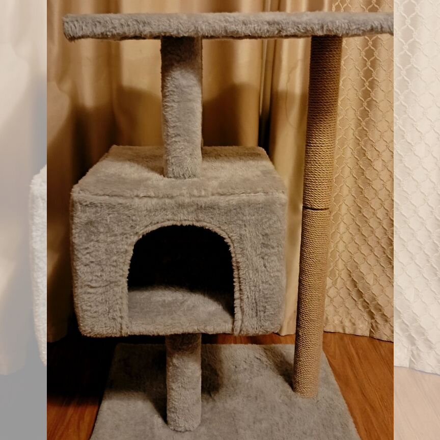 Домик для кошки с когтеточкой