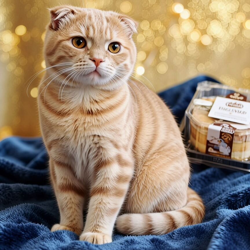 Шотландский вислоухий короткошёрстный, взрослый кот