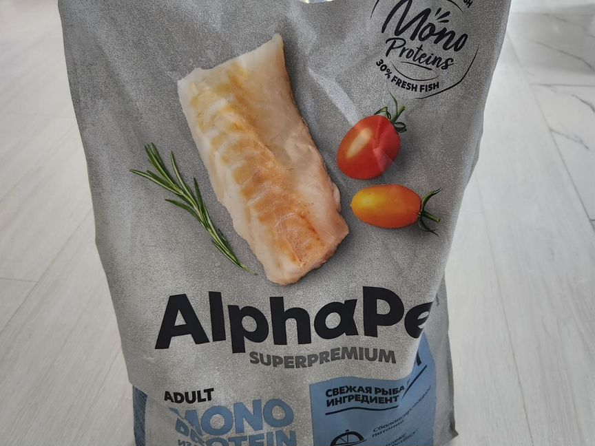 Корм alphapet monoprotein с рыбой