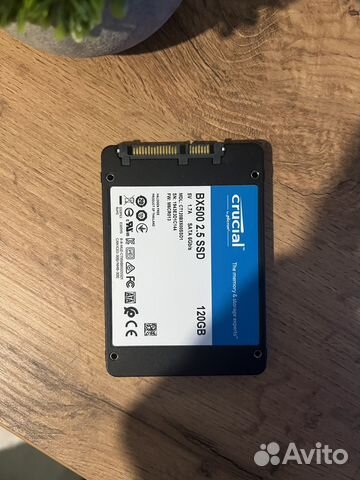 Ssd crucial bx500 120gb купить в Евпатории | Электроника | Авито