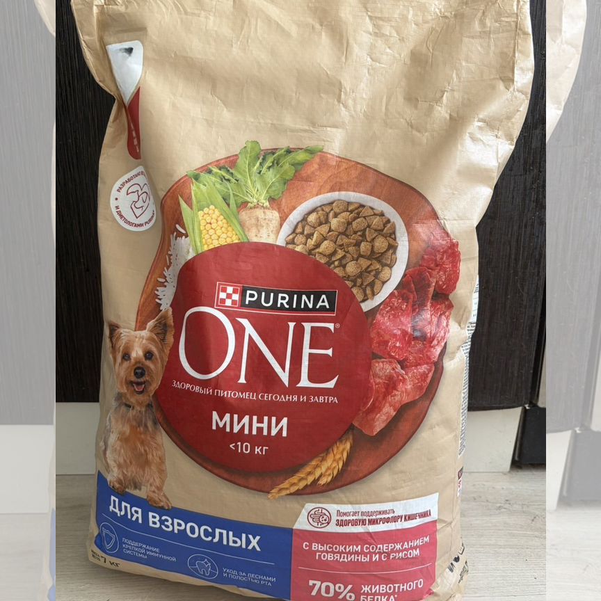 Корм для собак purina one 7 кг