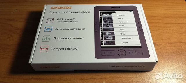 Электронная книга digma e60C купить в Омске | Электроника | Авито