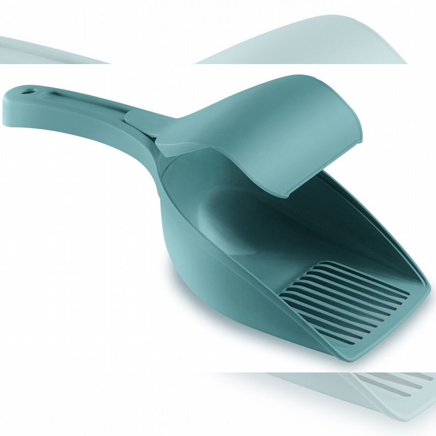 Stefanplast совок Twice, синий, 28х13х11 см
