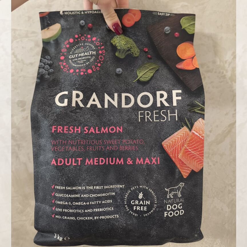 Сухой корм для собак Grandorf fresh лосось (2 кг)