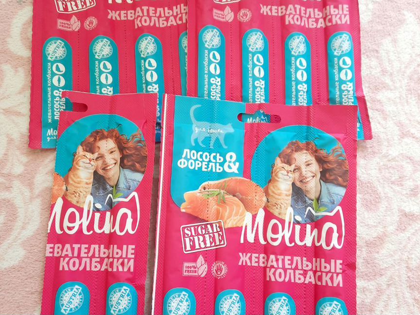 Molina Жевательные колбаски для котов и кошек