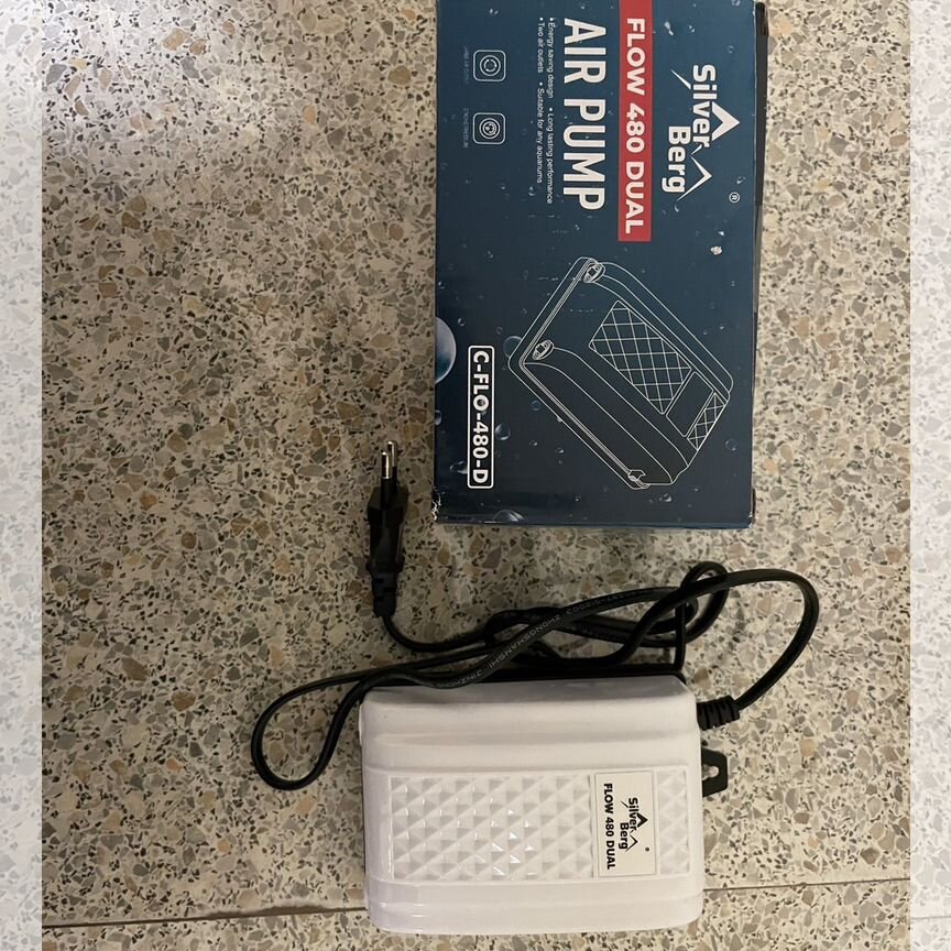 Компрессор для аквариума silver berg flow 480 dual