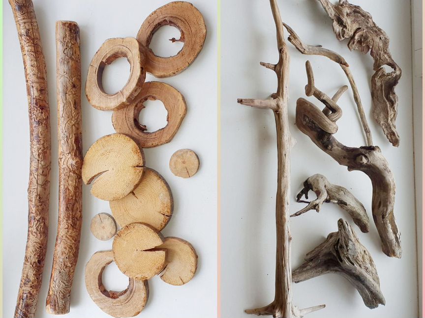 Коряги, дрифтвуд для декора