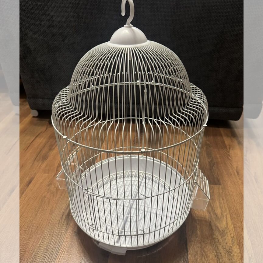 Клетка для попугая белая