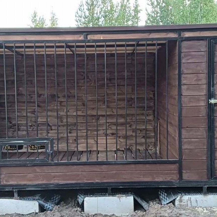 Вольер и будка для собаки