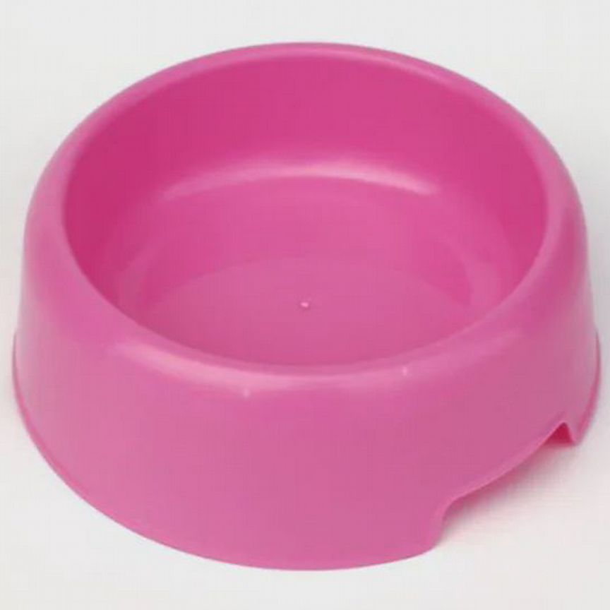 Розовая миска для кошек и собак, пластиковая, rose red