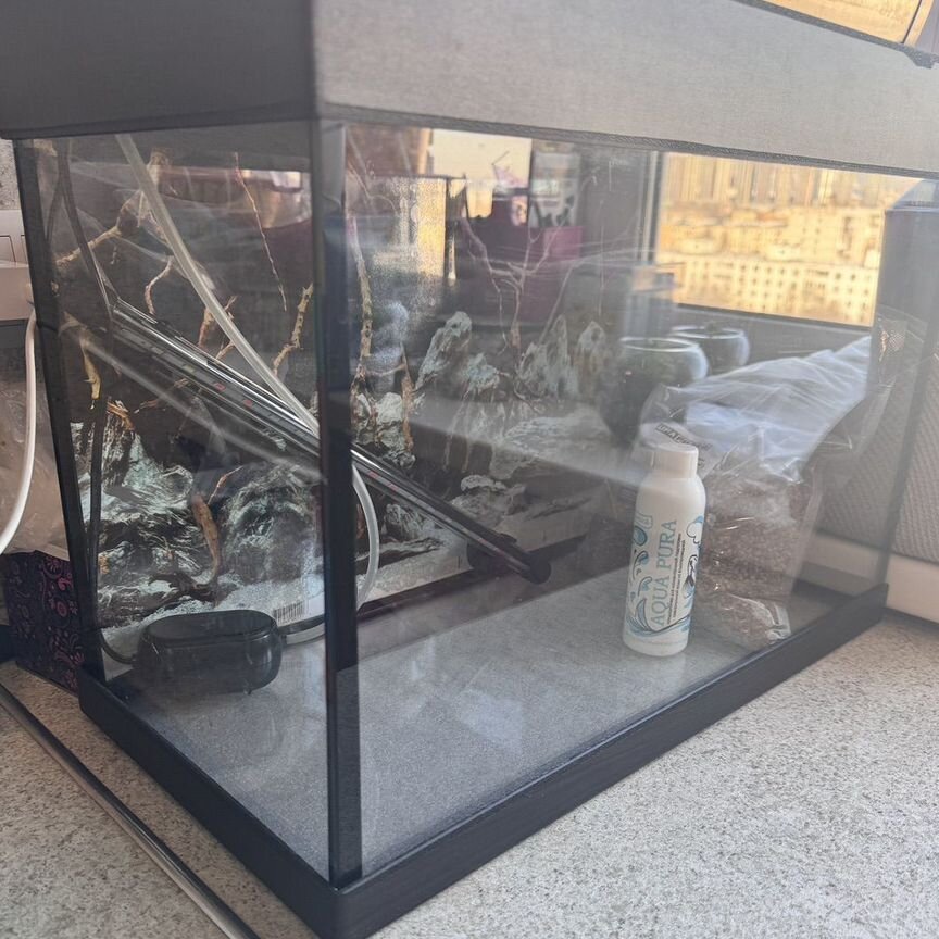 Аквариум 40 литров с крышкой