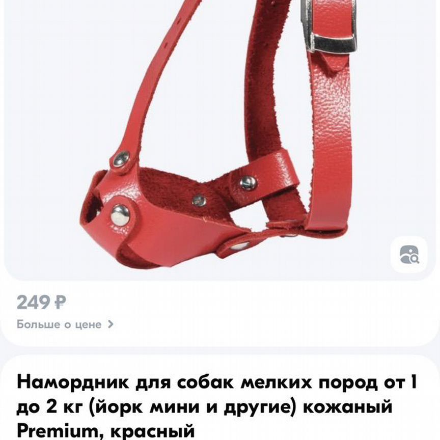 Намордник для маленьких собак