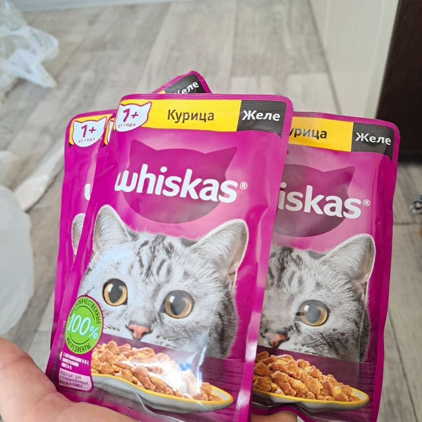 Влажный корм для кошек вискас