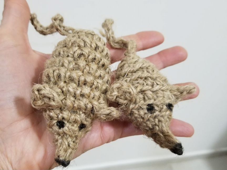 Игрушка вязаная для кошки, собаки