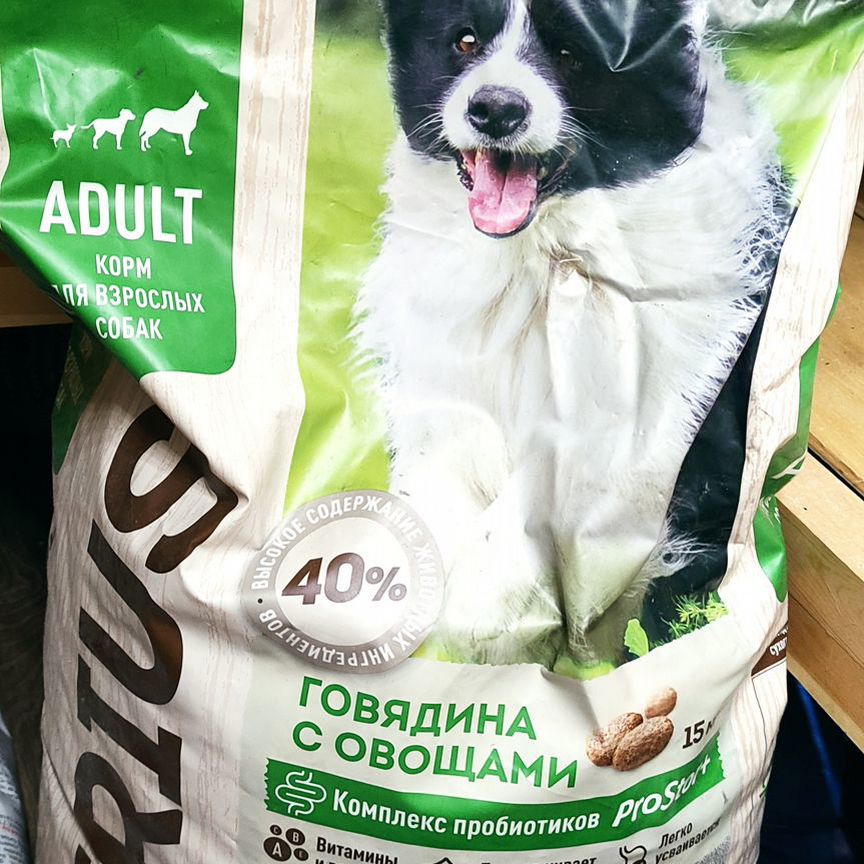 Сухой корм для собак разный