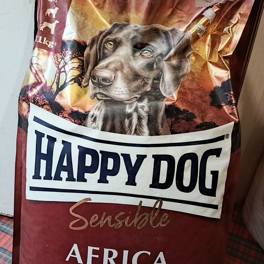 Корм для собак happy dog sensible africa 12.5 кг