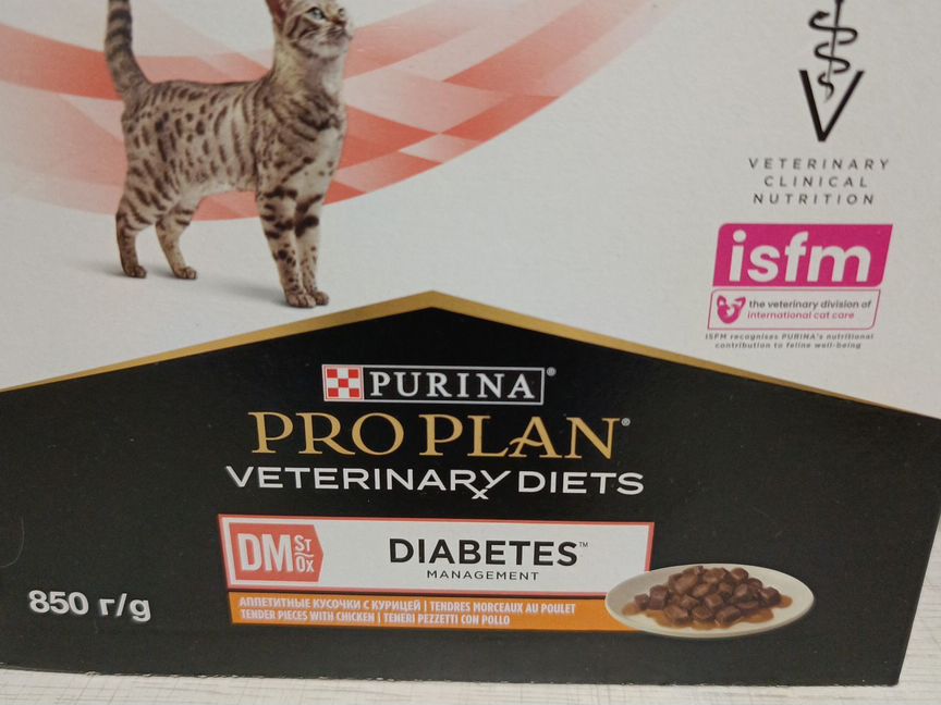 Влажный корм для кошек pro plan Diabetes