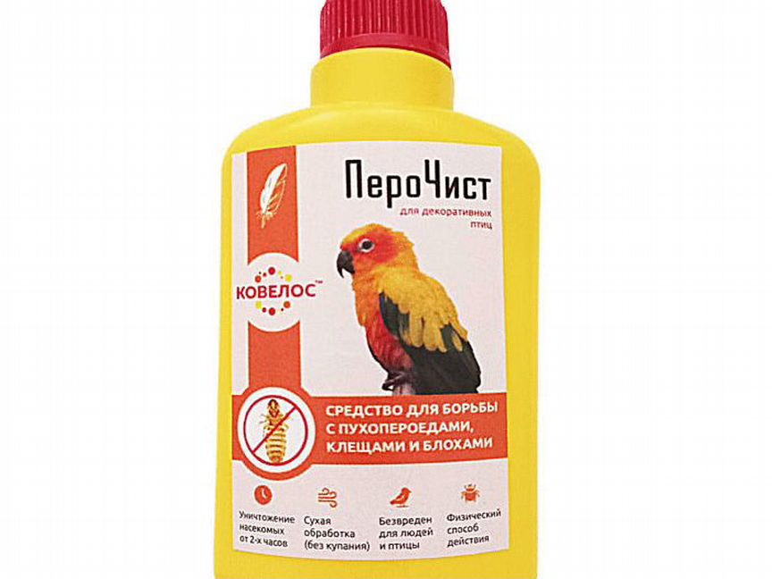 Средство перочист для декоративной птицы