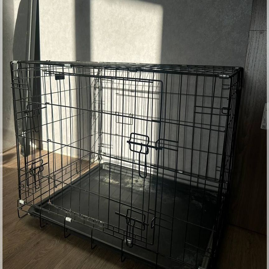 Клетка для собак LEO factory №3, 2 двери, 75x45x50