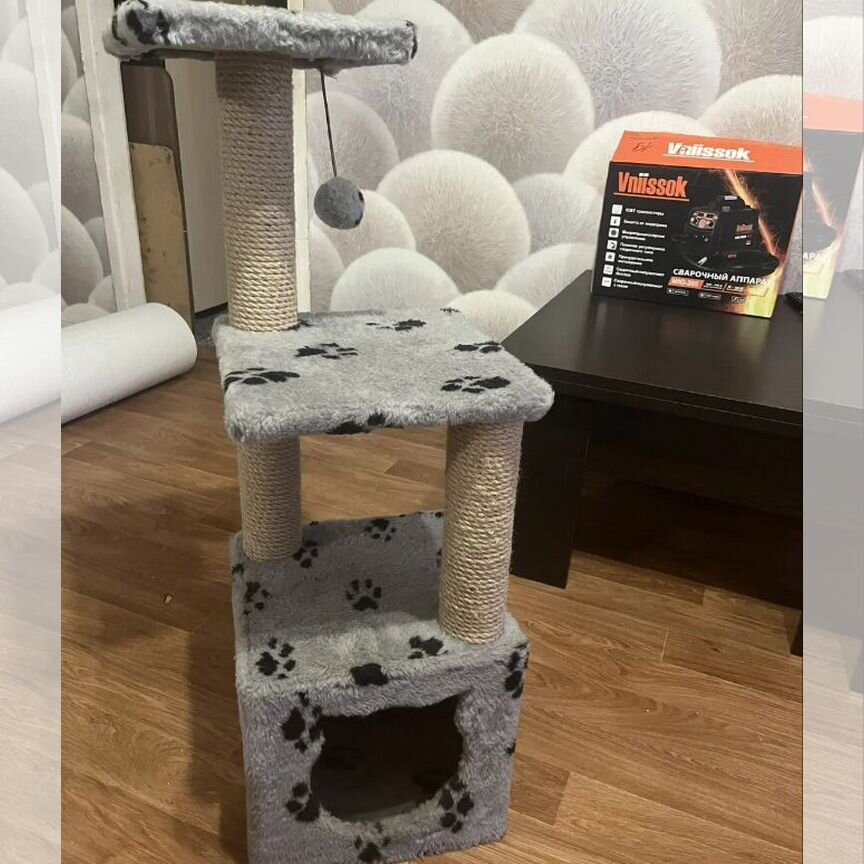 Когтеточка домик для кошки бу