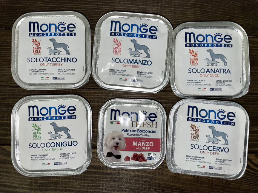 Влажный корм для собак monge monoprotein ; fresh