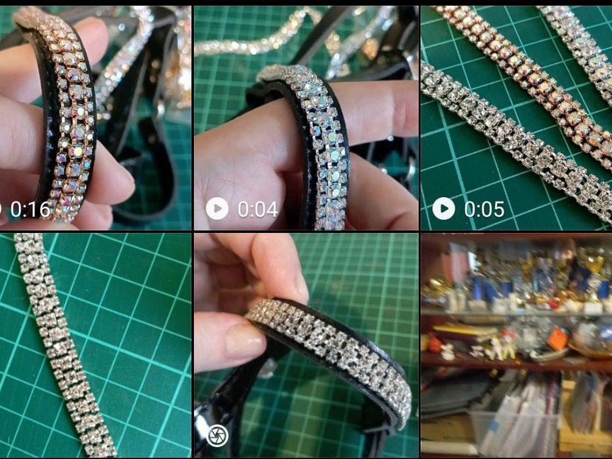 Сборный заказ: денник и уздечка с налобником