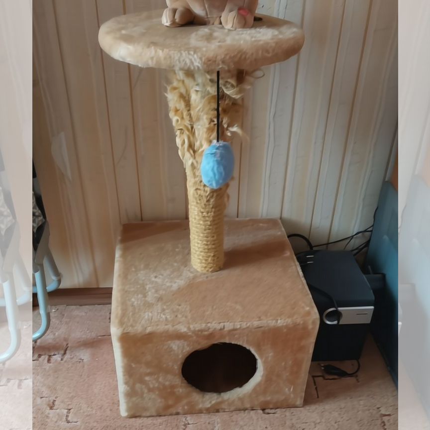 Когтеточка домик для кошки бу