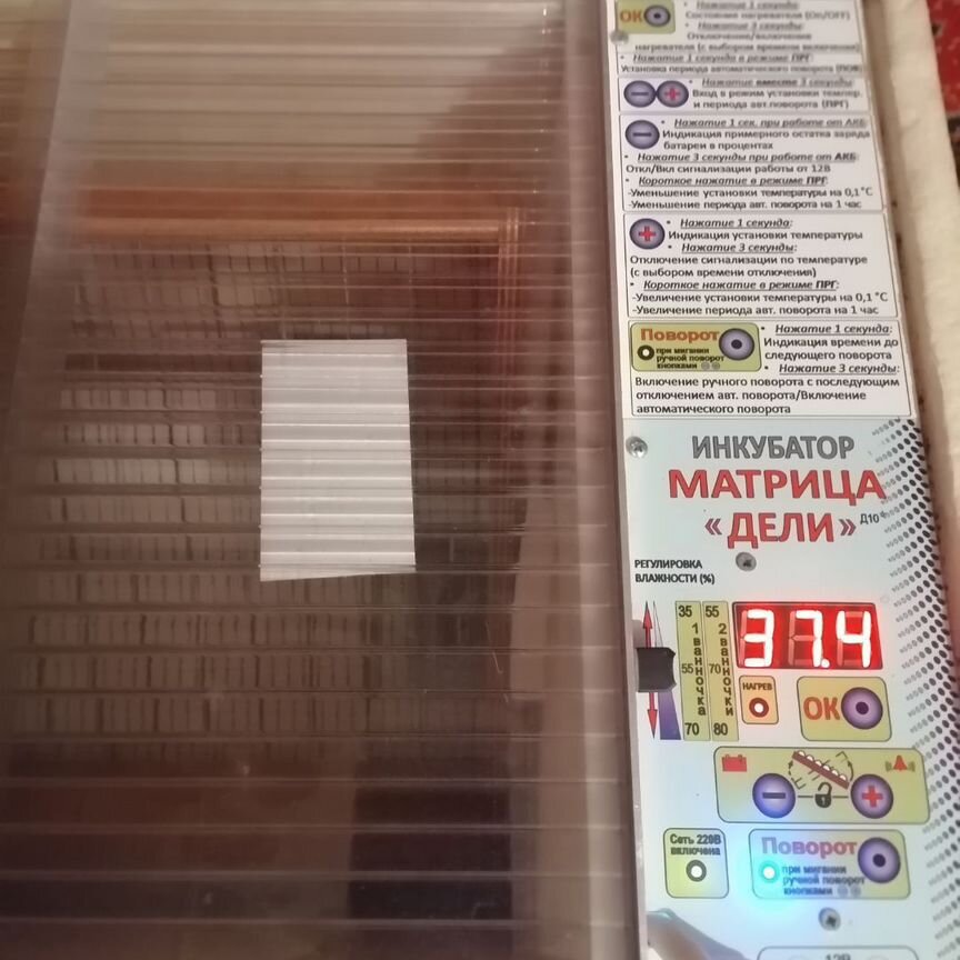 Инкубатор матрица дели