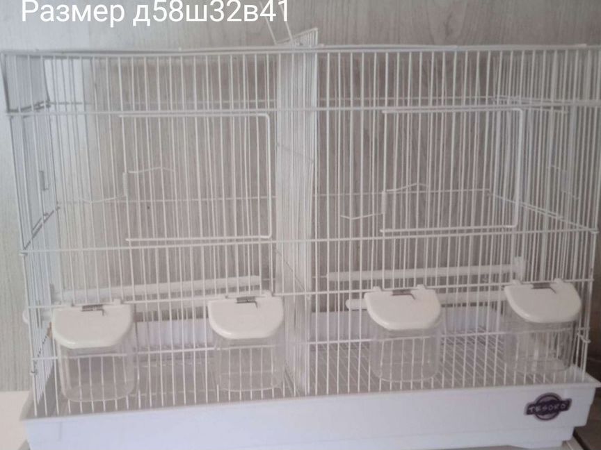 Клетки для птиц, гнезда, купалка