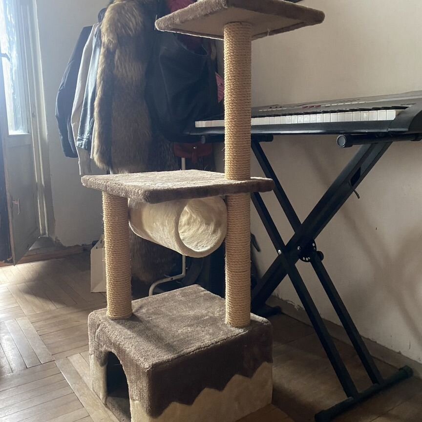 Когтеточка домик для кошки