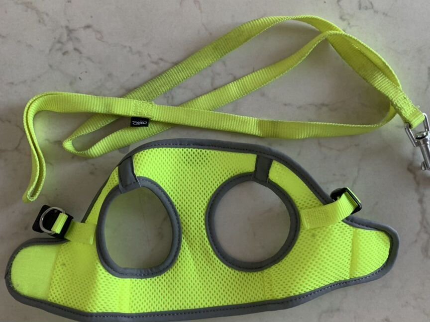 Шлейка с поводком для собак/кошек размер xs