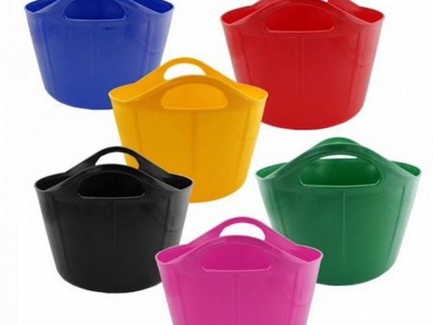 Кормушка-ведро гибкая 17л пищевое лошади Германия