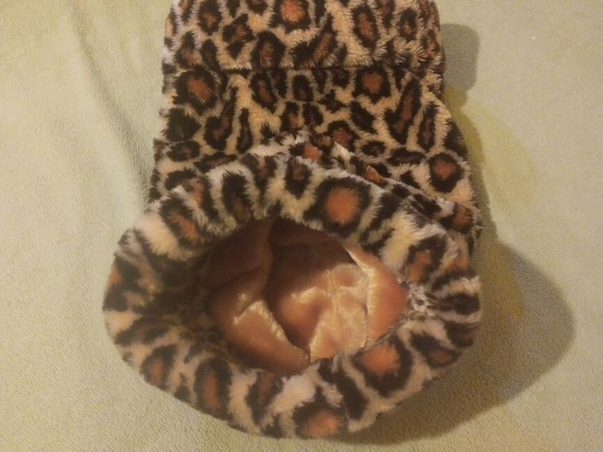 Мешок меховой для кошки, котят, лежанка