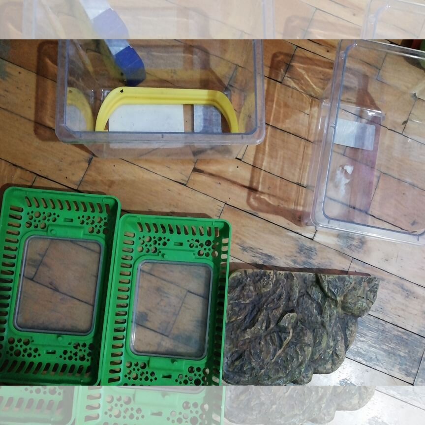 Для аквариума 2 переноски и камень на магнитах