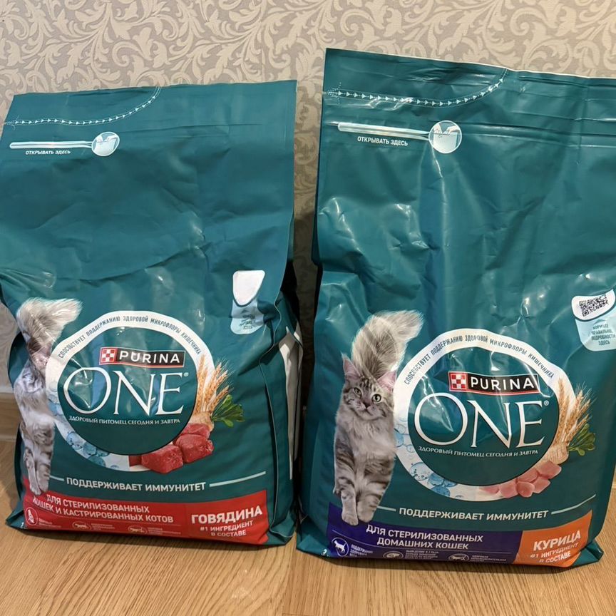 Корм для кошек purina one 3 кг