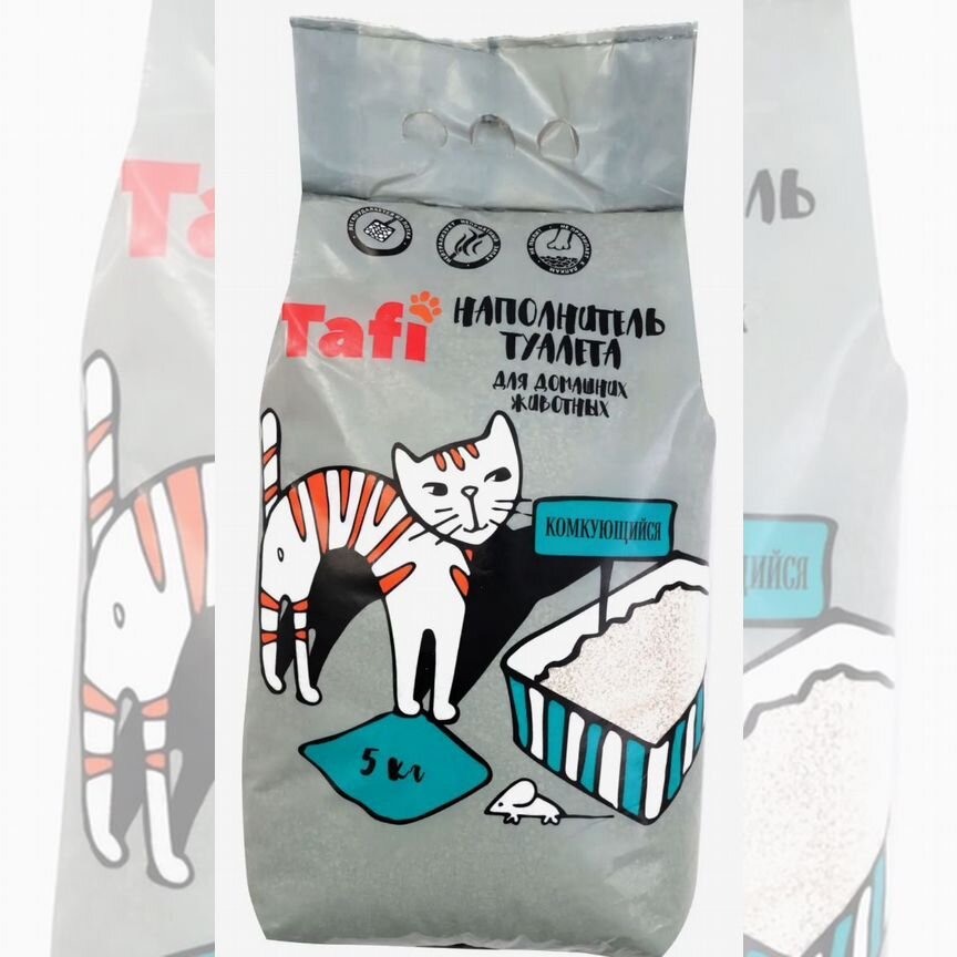 Наполнитель для кошачьего туалета комкующийся