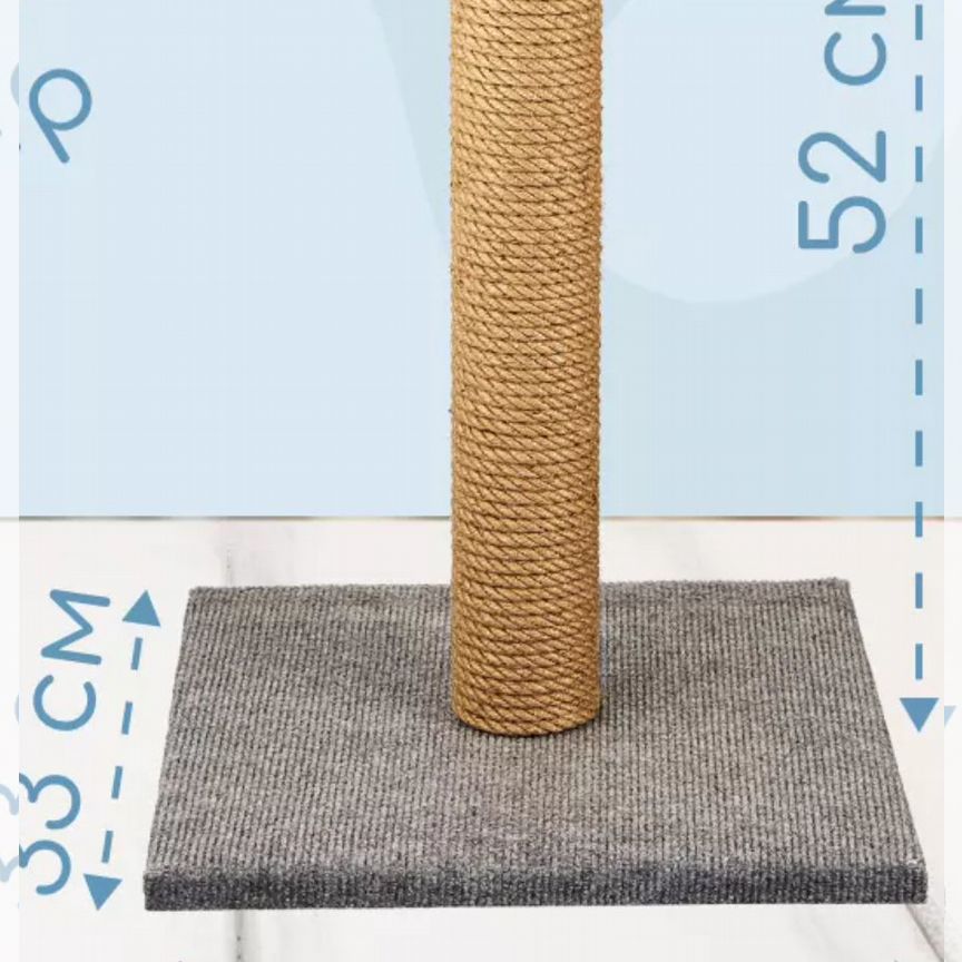 Похожие Когтеточка для кошки столбик джутовый 52 с