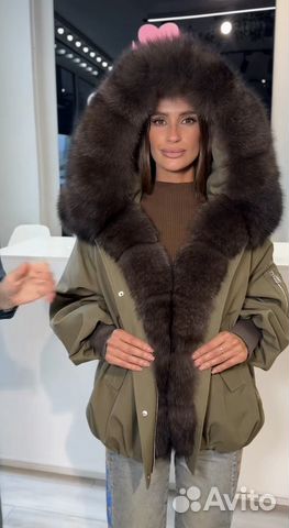 Парка пуховая зимняя мех соболь купить в Краснодаре по низкой цене с ...