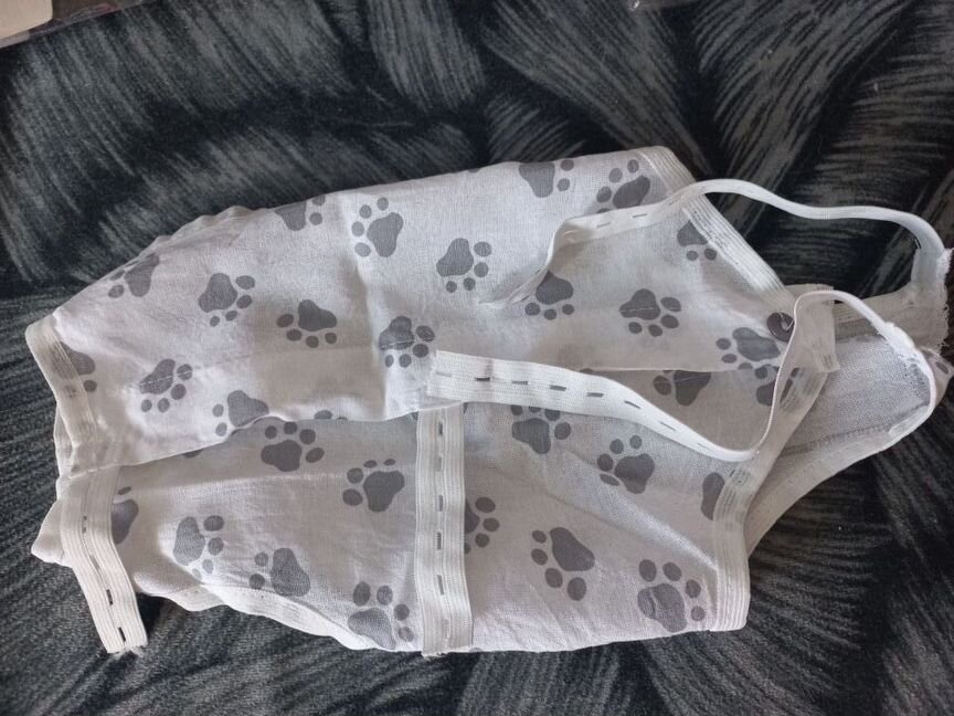 Попона-майка послеоперационная для кошек/котов, S